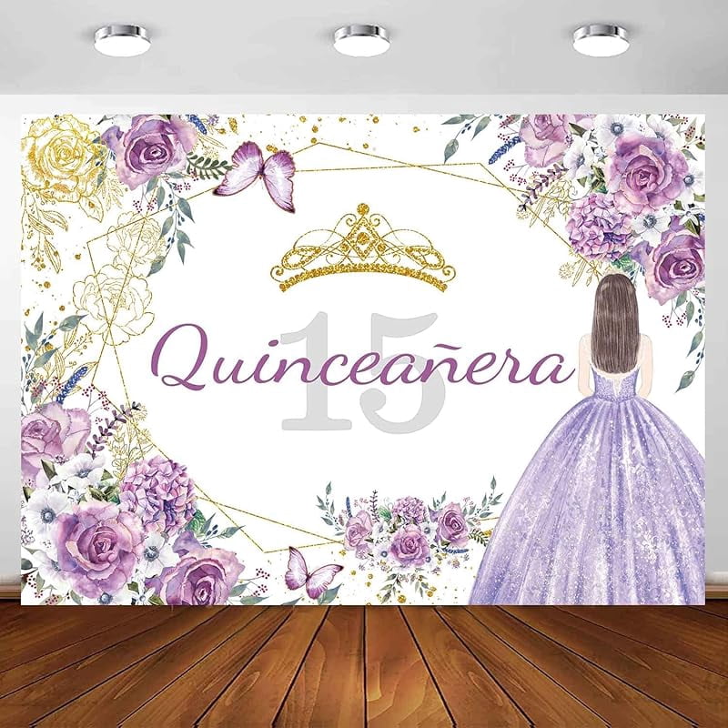 Custom Quinceanera 15th Birthday Backdrop for Princess Girl Mis Quince ...