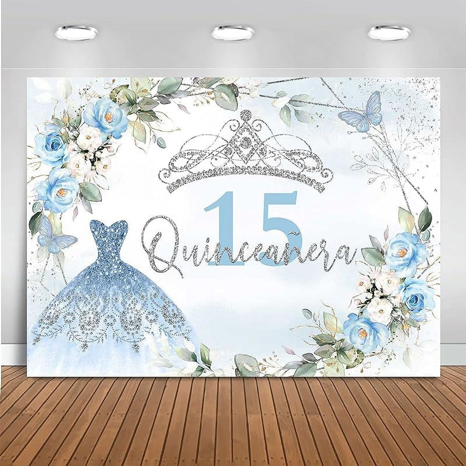 Custom Quinceanera Birthday Backdrop for Sweet Girl Mis Quince Anos ...