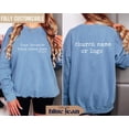 Custom Quote Lightweight Crewneck Personalized Text Logo - Walmart.com