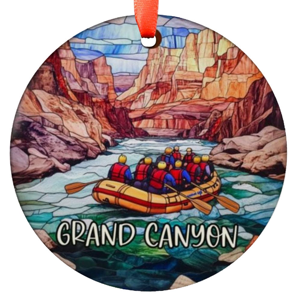 Custom Rafting Grand Canyon Ornament |Faux |Unique Souvenir |Vacation ...