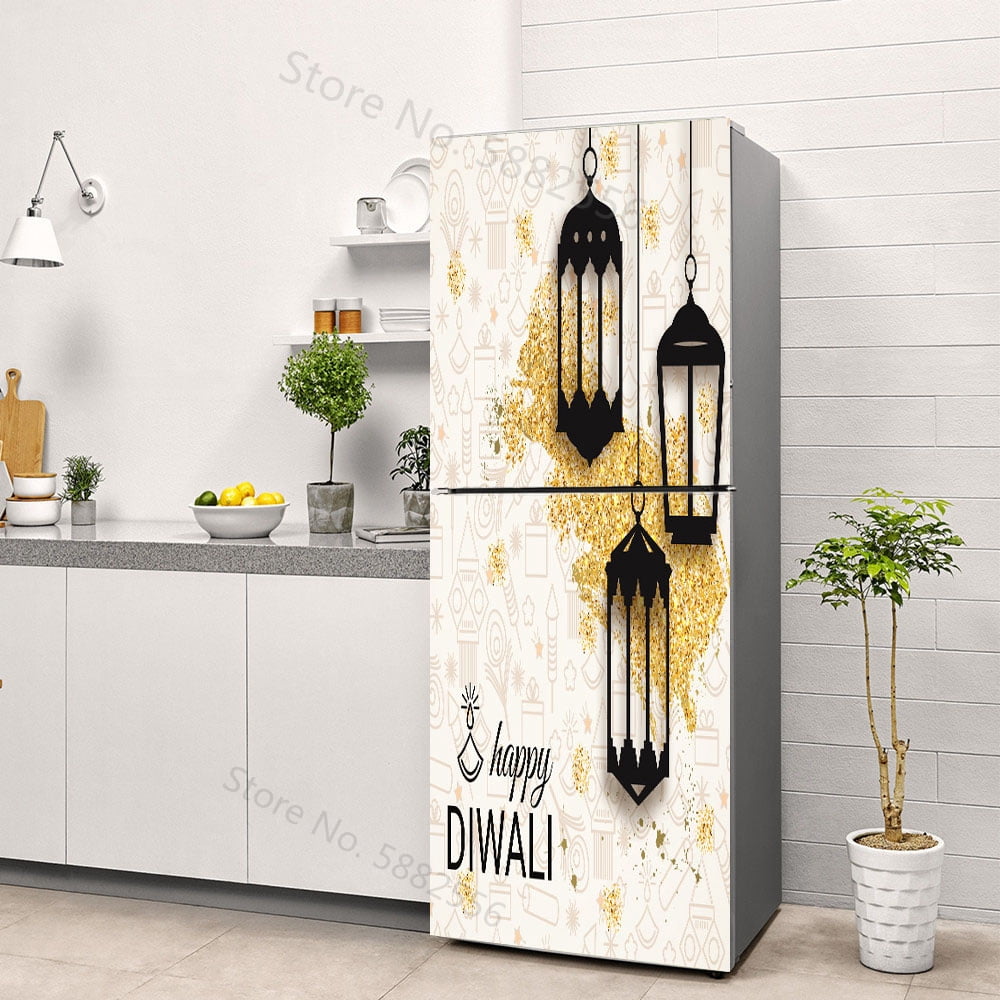 Custom Ramadan Refrigerator Sticker Adhesive Waterproof 3D Moon Star ...