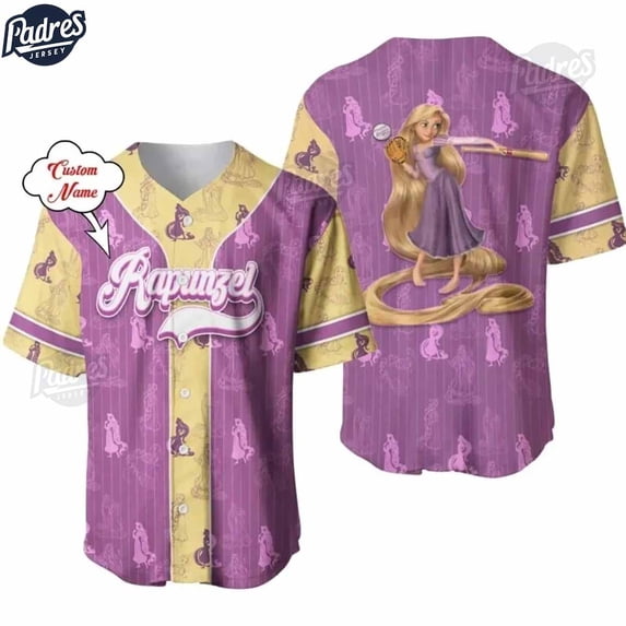 Custom Rapunzel Princess Disney Baseball Jersey Style - Walmart.com