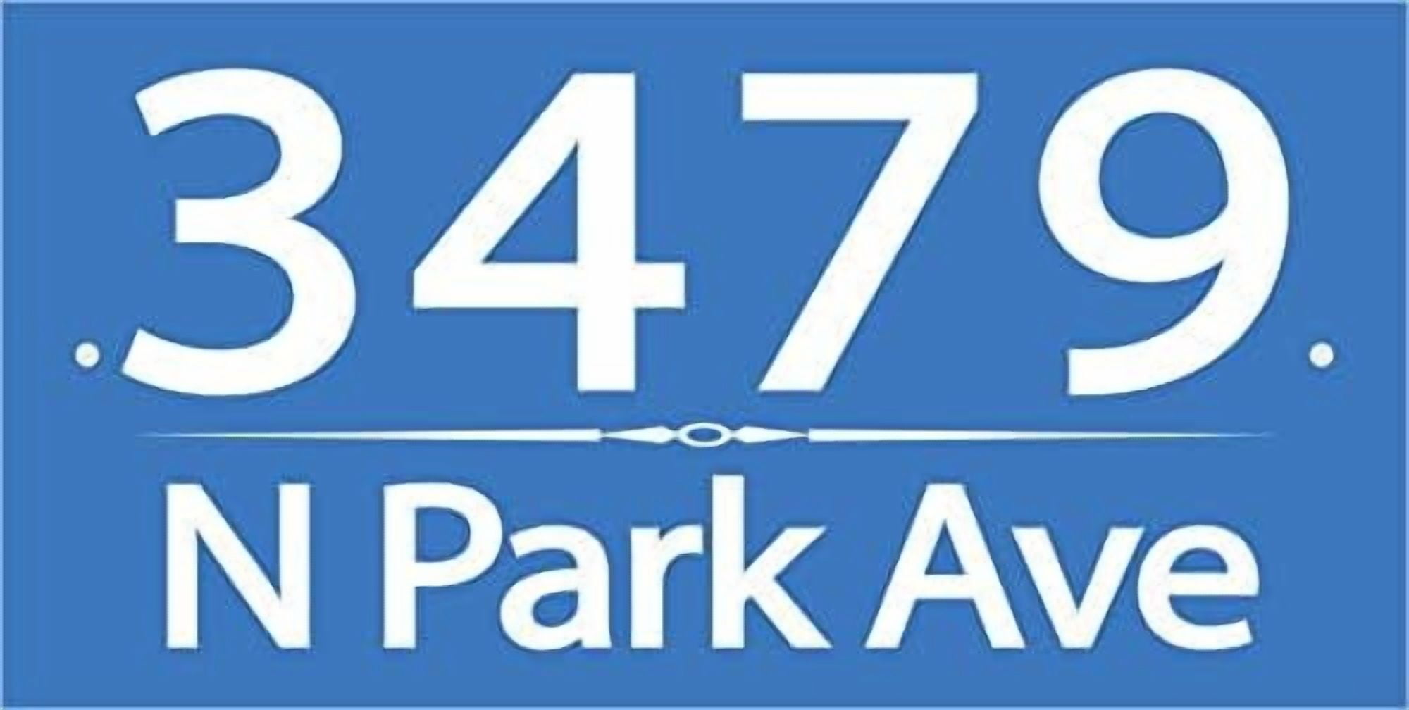 Custom Reflective Address Sign - very highly visible in the daytime and ...
