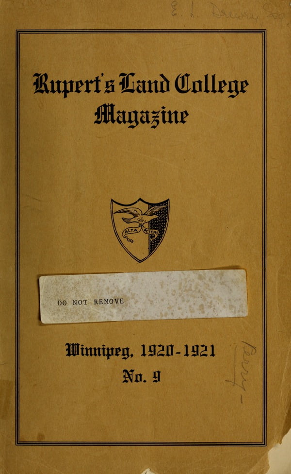 (Custom Reprint) Yearbook: 1921 Ruperts Land Girls School - Eagle ...