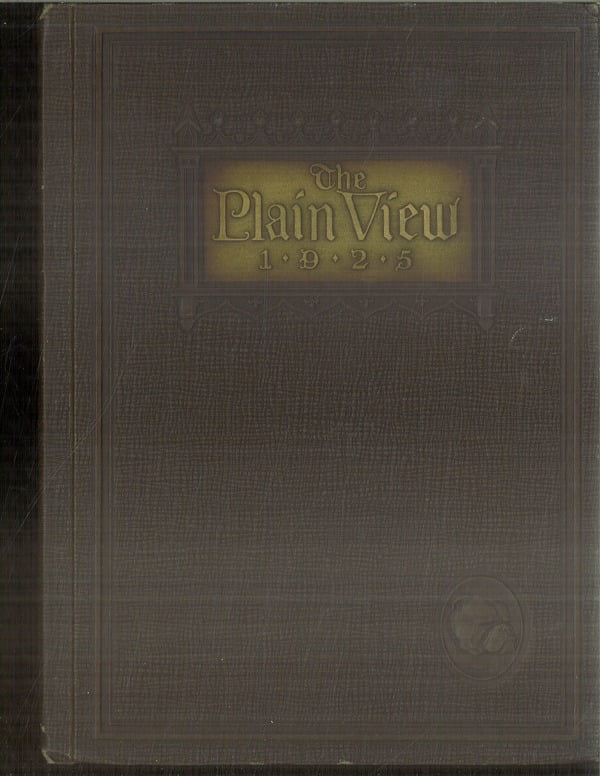 Custom Reprint Yearbook 1925 Plainview High School Plain View