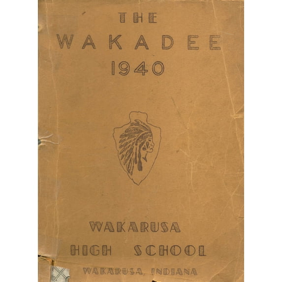 (Custom Reprint) Yearbook: 1940 Wakarusa High School - Waka Memories ...