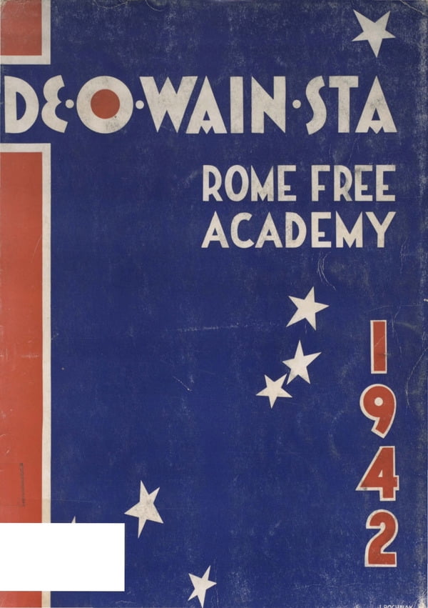 (Custom Reprint) Yearbook: 1942 Rome Free Academy - De O Wain Sta ...