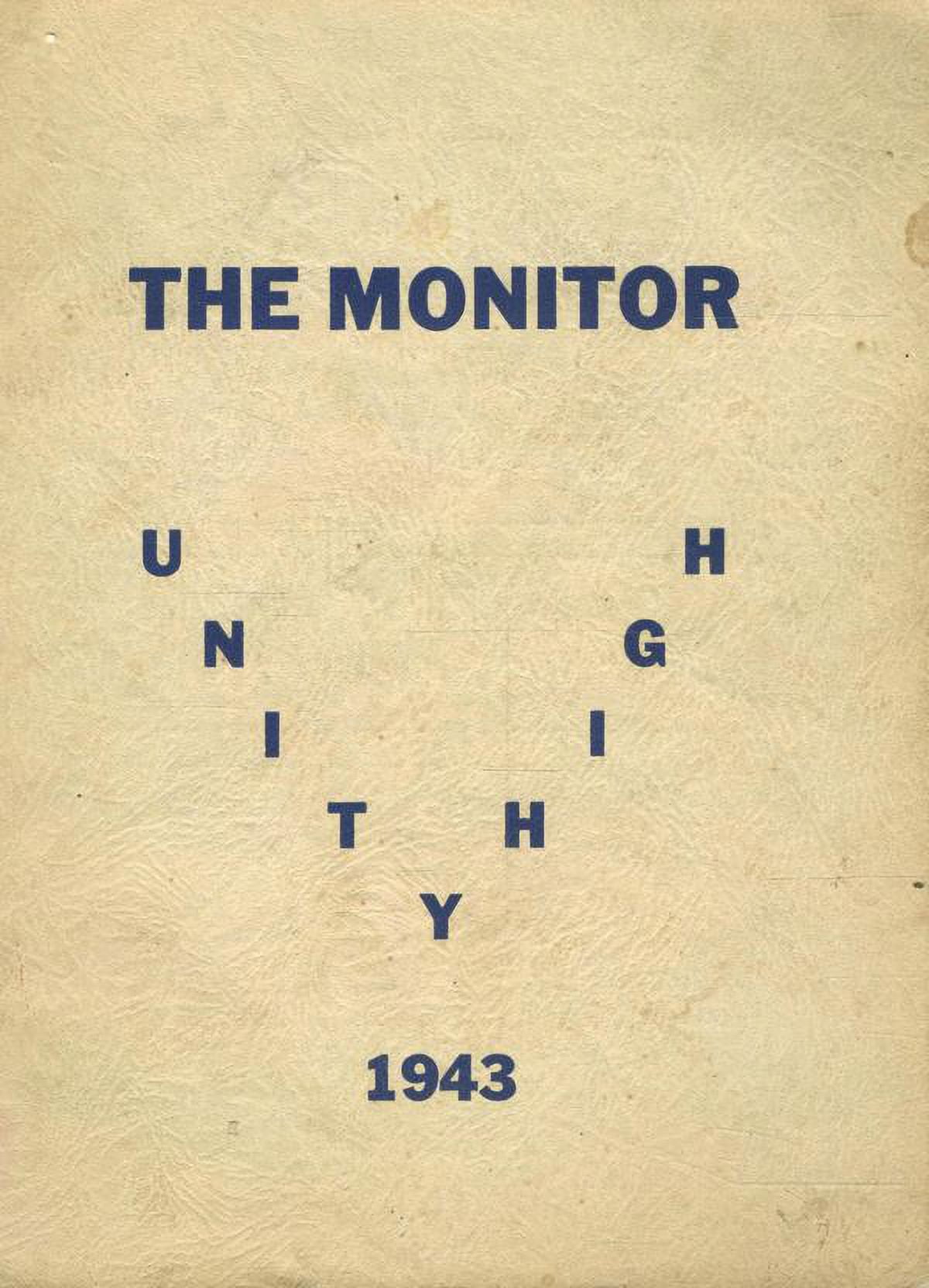 (Custom Reprint) Yearbook: 1943 Unity High School - Monitor Yearbook ...