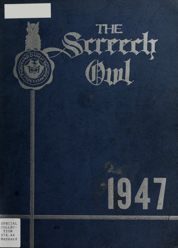 (Custom Reprint) Yearbook: 1947 Maynard High School - Screech Owl ...