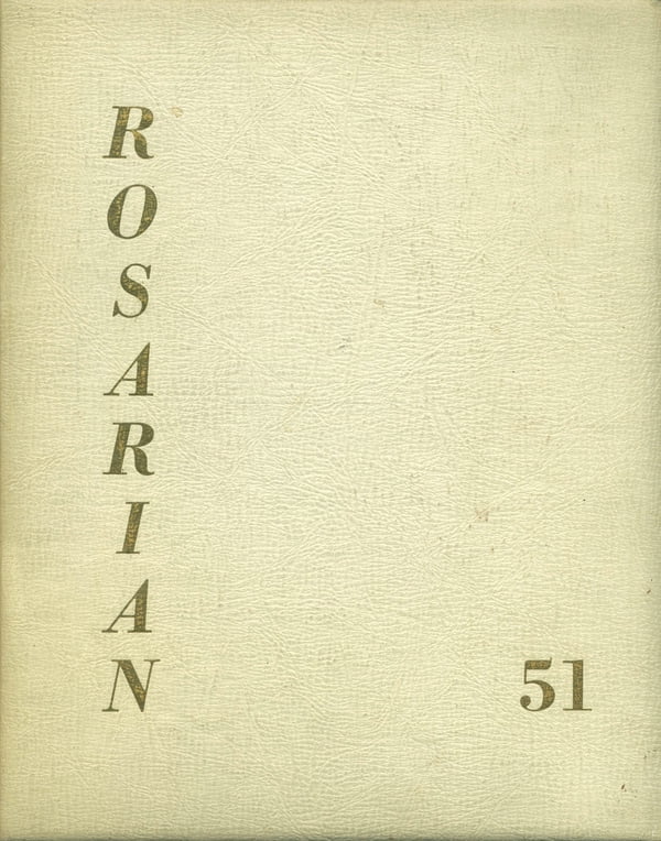 (Custom Reprint) Yearbook: 1951 Holy Rosary High School - Rosarian ...