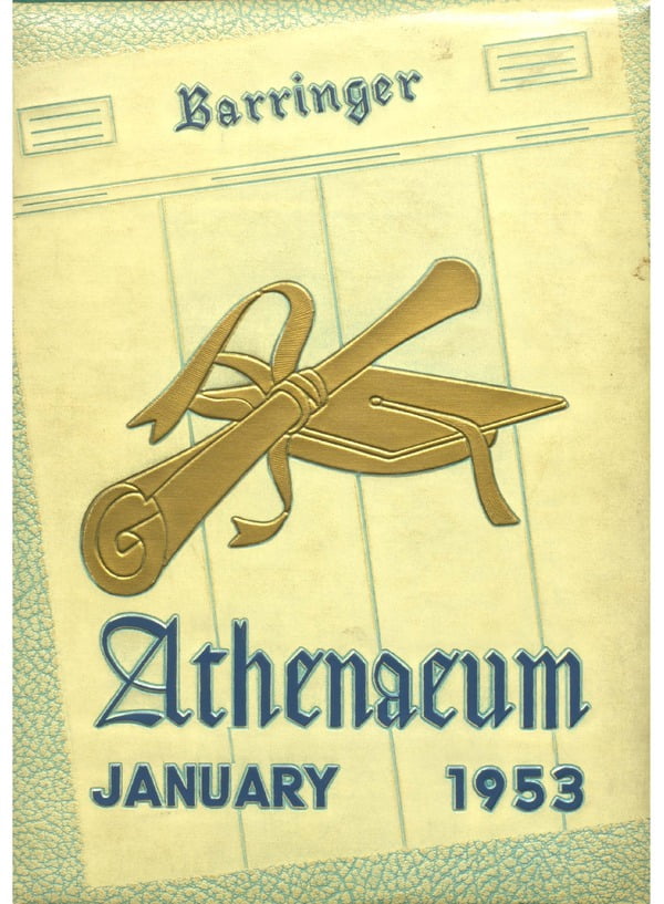 (Custom Reprint) Yearbook: 1953 Barringer High School - Athenaeum ...