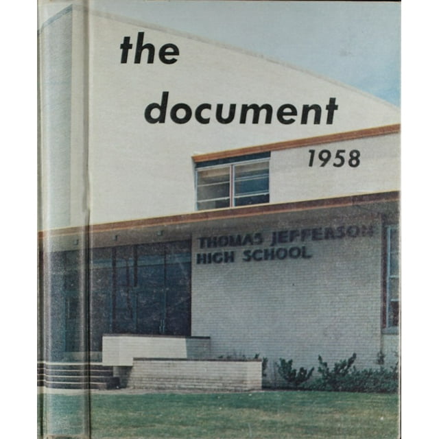 (Custom Reprint) Yearbook: 1958 Thomas Jefferson High School - Document ...