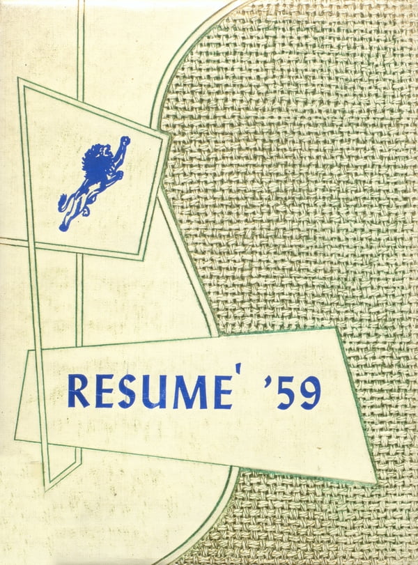 (Custom Reprint) Yearbook: 1959 West End High School - Resume Yearbook ...