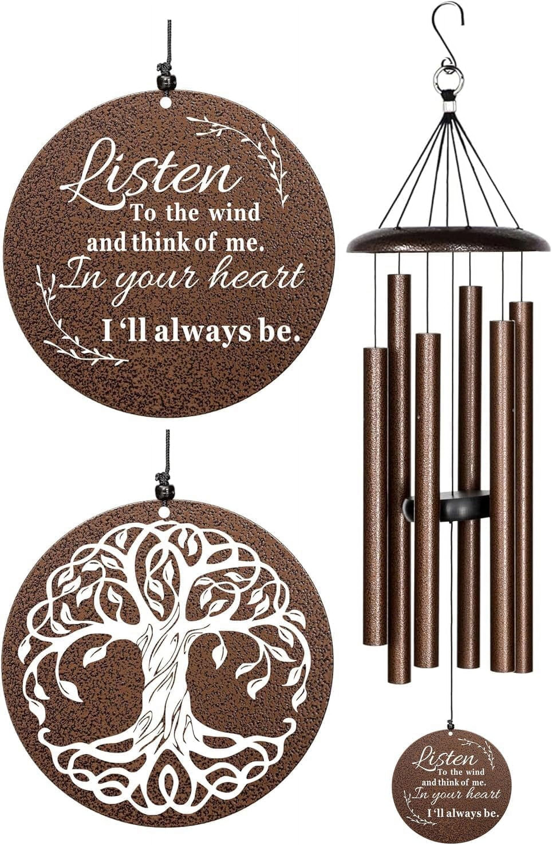 Custom Retirement Wind Chime, Tree of Life, Bronze Colour, Persoalized ...
