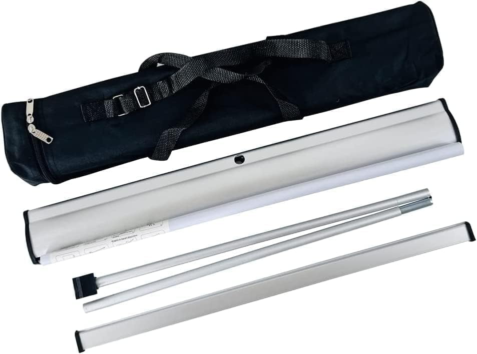 Custom Retractable Banner Stand 33"x81", Premium Aluminum Frame and ...