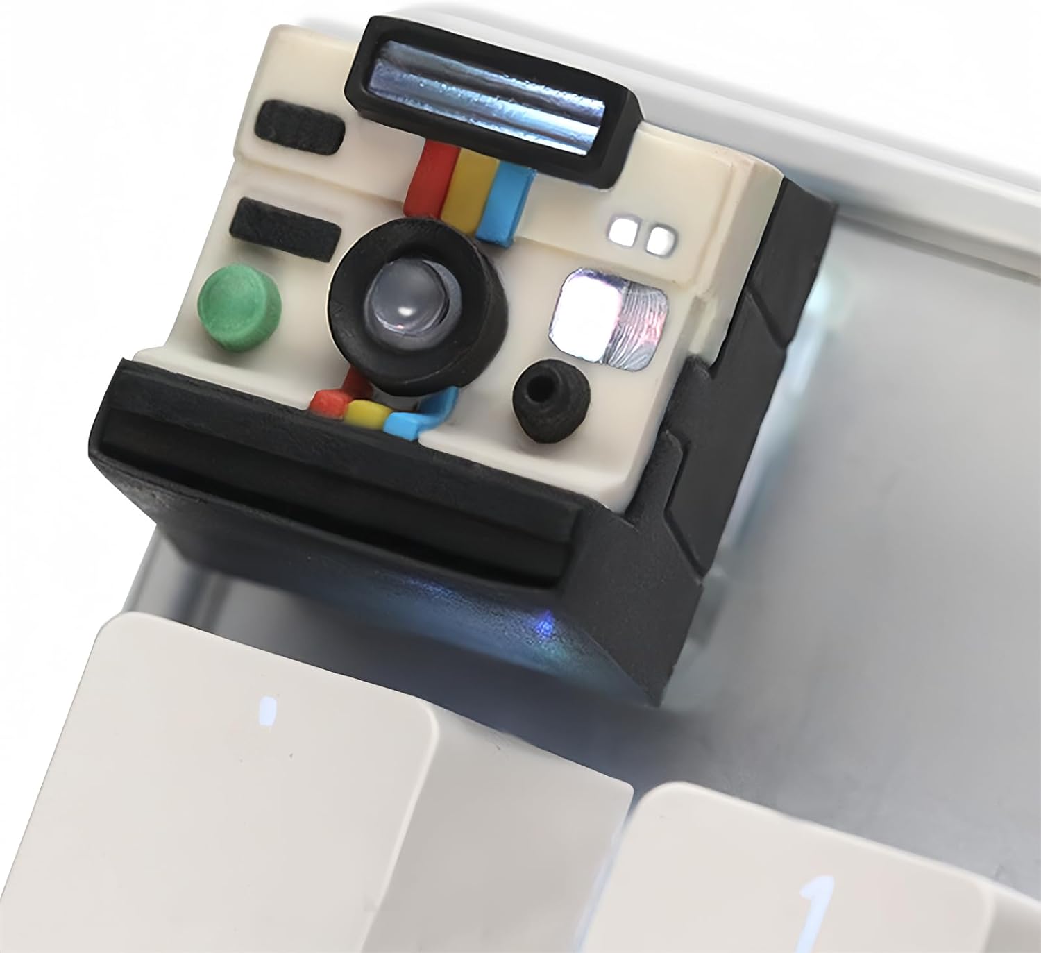 Custom Retro Keycaps,Translucent Cool Esc Keycaps Camera Artisan Resin ...