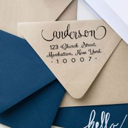 Personalized Family Return Address Stamp Self Inking Custom Name Rubber ...