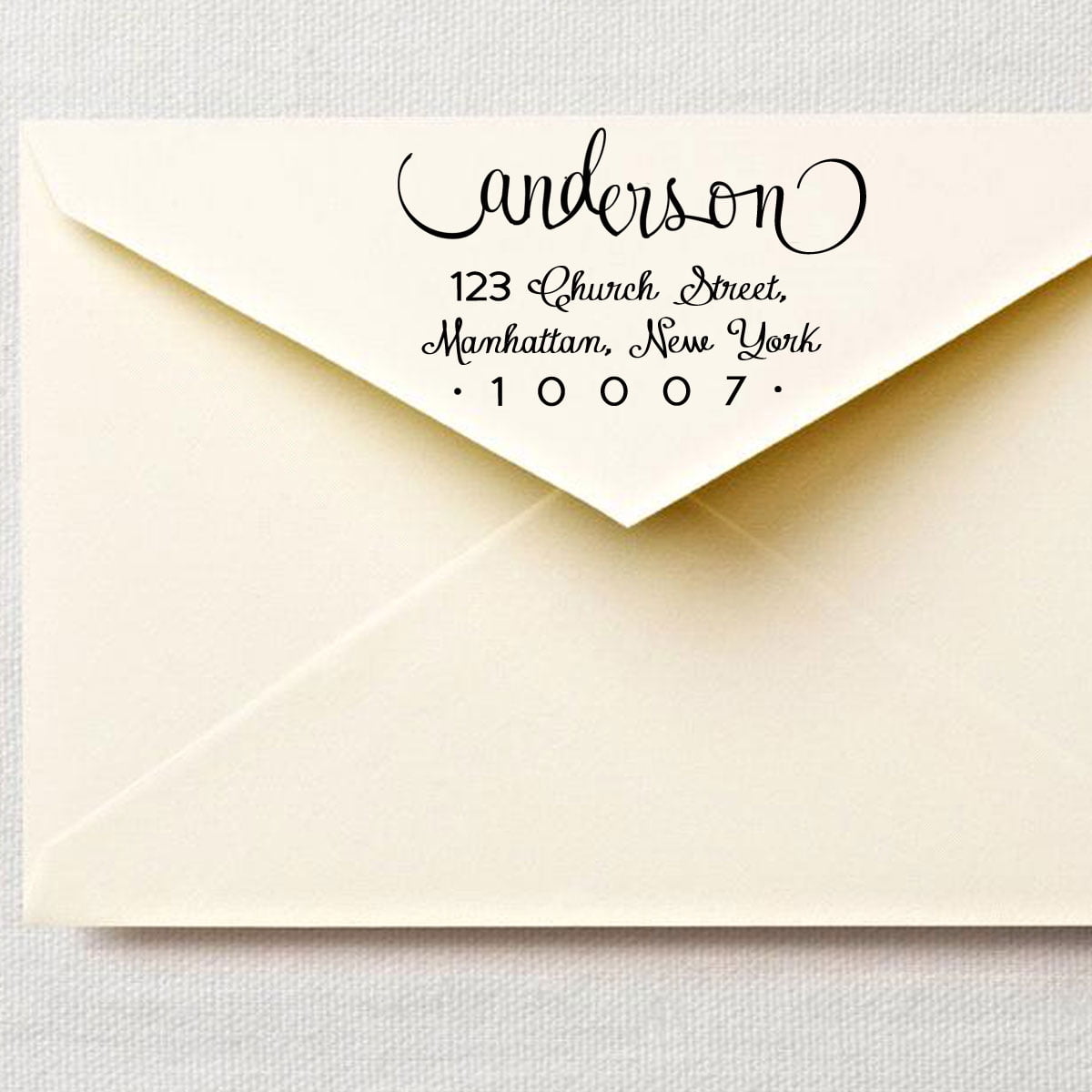 Custom Return Address Stamp Custom Calligraphy Self Inking Rubber ...