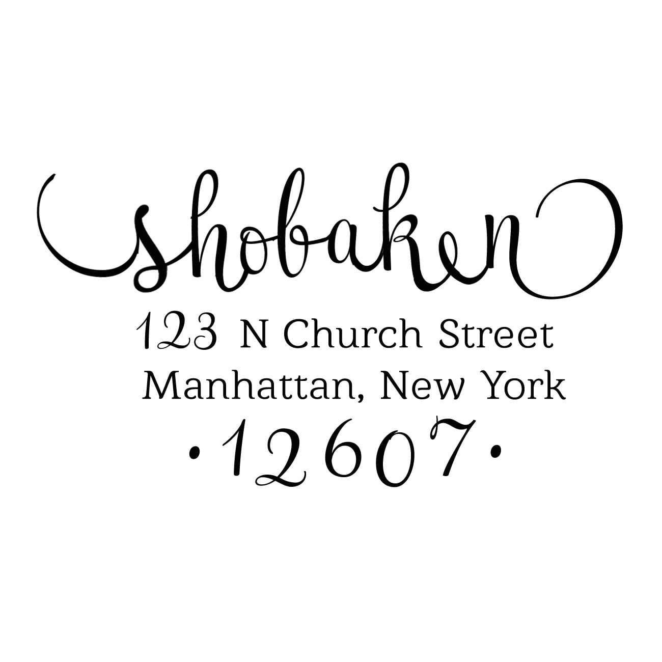 Custom Return Address Stamp Designer Personalized Rubber Self Inking ...