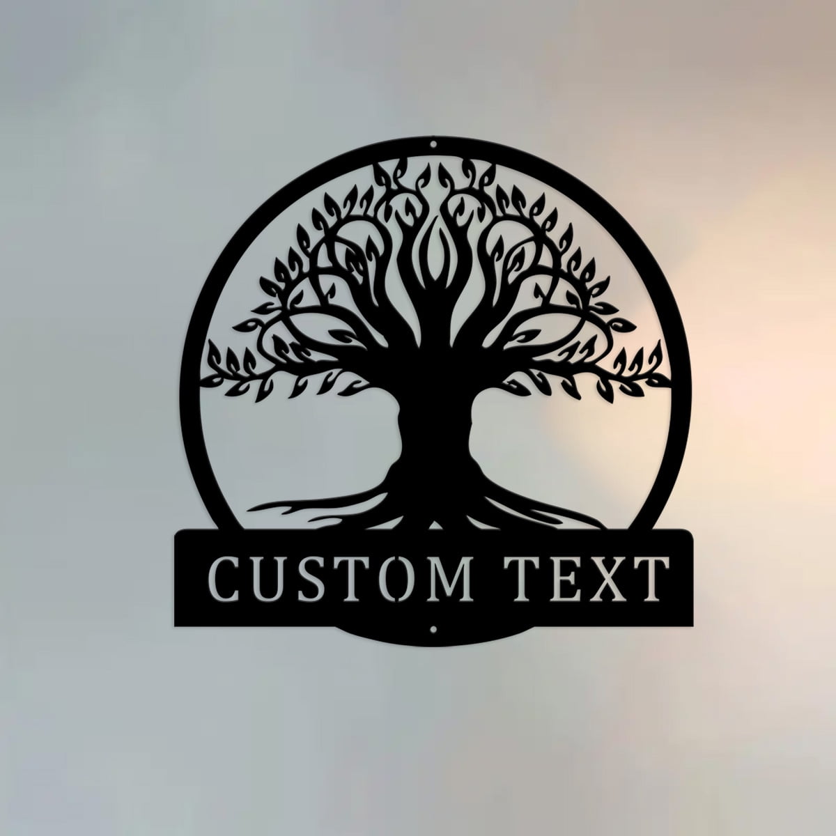 Custom Roots Tree Family Metal Sign, Custom Family Metal Signs, Tree Of ...