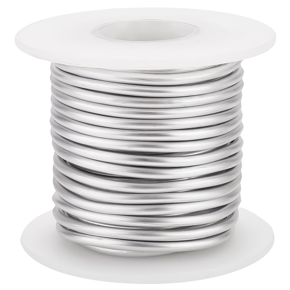 Custom Round Aluminum Wire Silver 9 Gauge 3mm - Walmart.com
