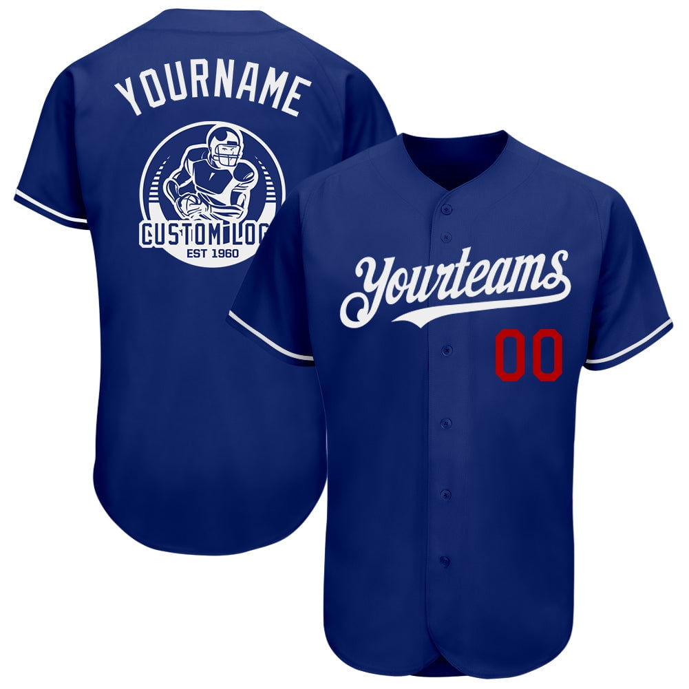 Custom Royal Red-White Authentic Baseball Jersey - Hot Sale 2026 ...