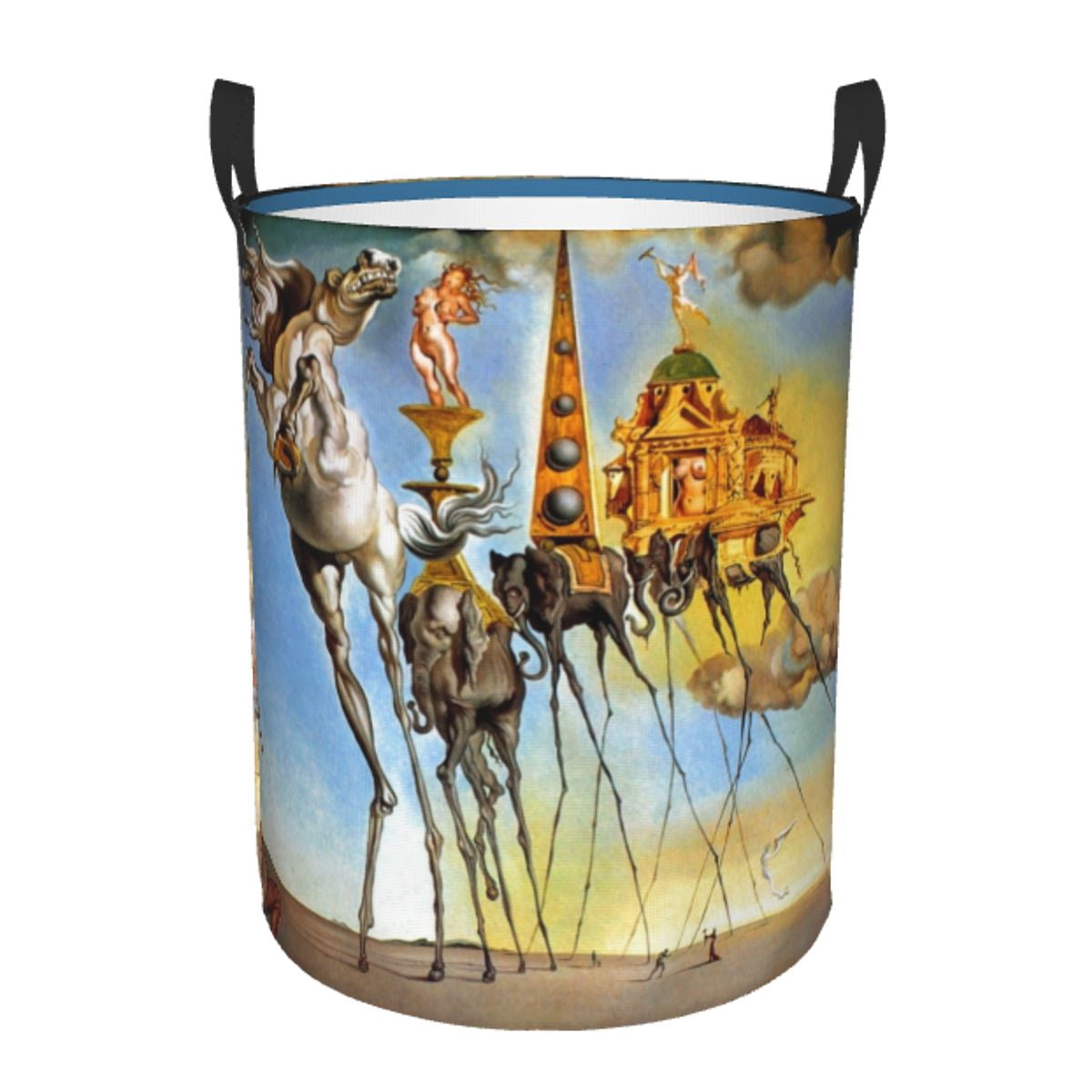 Custom Salvador Dali Artwork Laundry Basket Collapsible Painting Art ...