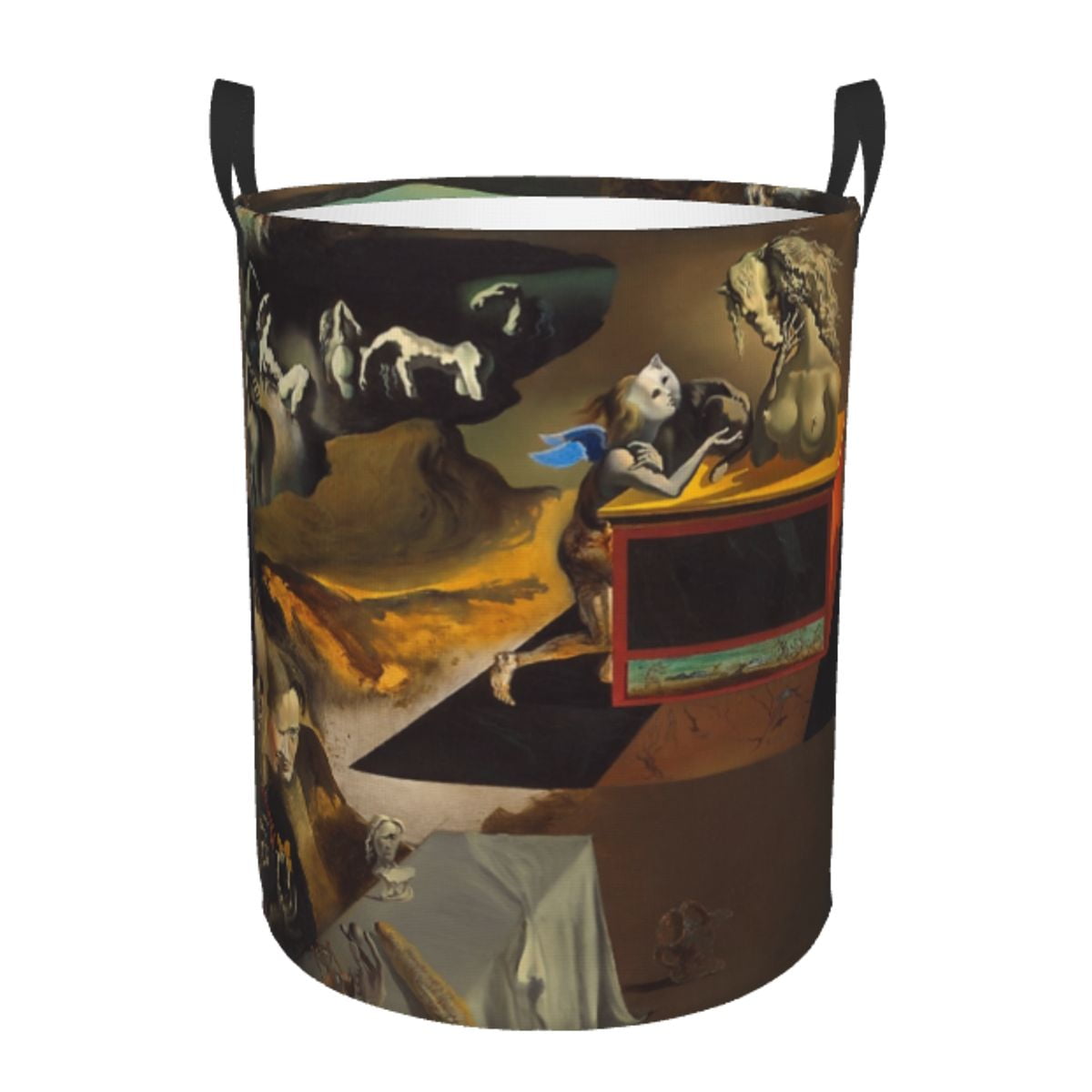 Custom Salvador Dali Artwork Laundry Basket Collapsible Painting Art ...