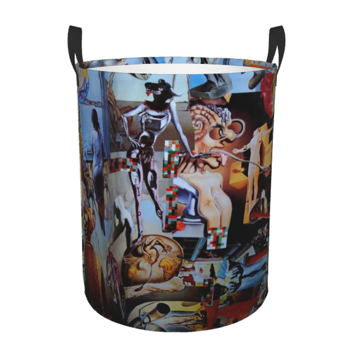 Custom Salvador Dali Artwork Laundry Basket Collapsible Painting Art ...