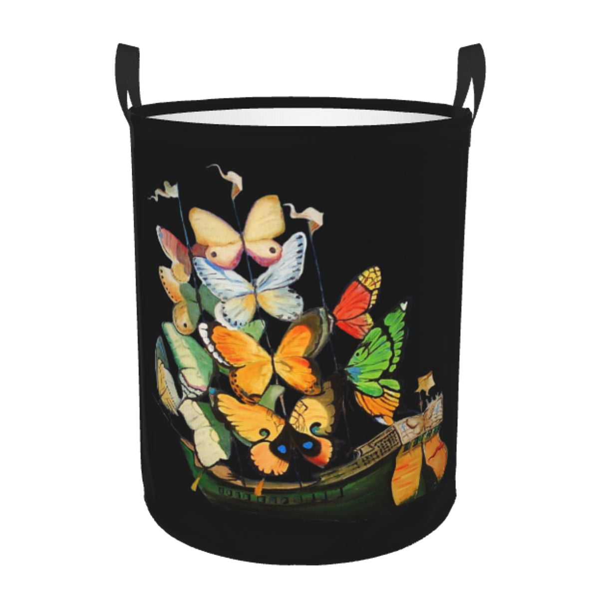Custom Salvador Dali Painting Art Laundry Basket Foldable Melting Watch ...