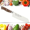 Custom Santoku Stainless Kitchen 8-inch Knife with Sheath and Box ...
