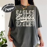 Custom School Mascot TshirtSchool Logo ShirtTeam Mascot Name TeeCustom ...