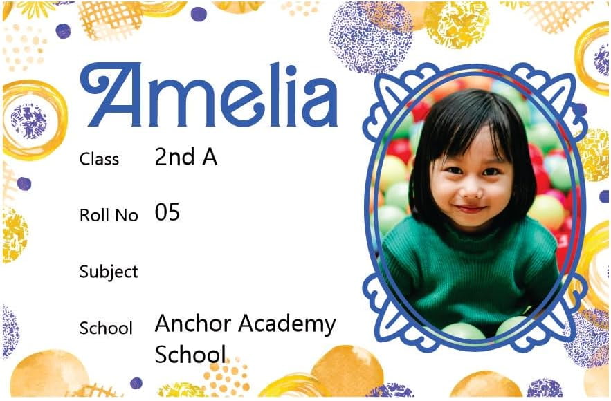 Custom School Name Tags 36 Water Resistant Stickers for Diaries ...