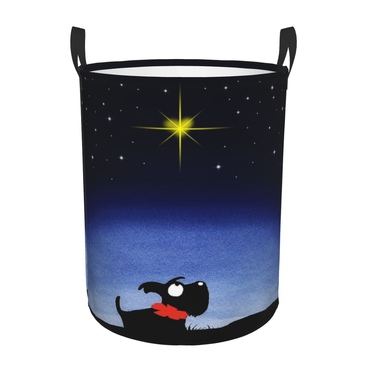 Custom Scottie Dog Beach Hut Laundry Basket Collapsible Scottish ...