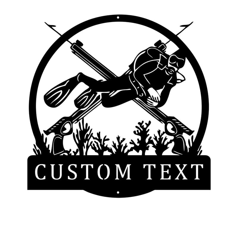 Custom Scuba Diving Riding Name Plate Personalized Diver Nameplate Home ...