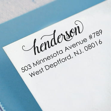 Personalized Family Return Address Stamp Self Inking Custom Name Rubber ...