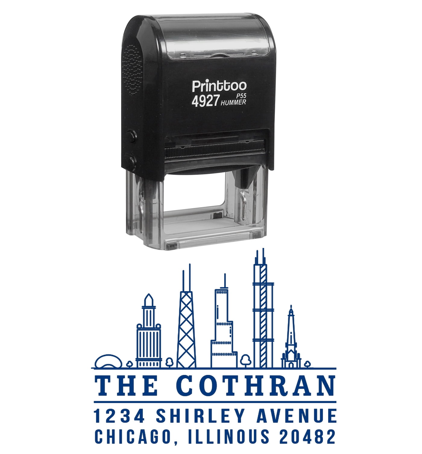 Custom Self Inking Monogram Stamp Custom Signature Logo Stamper ...