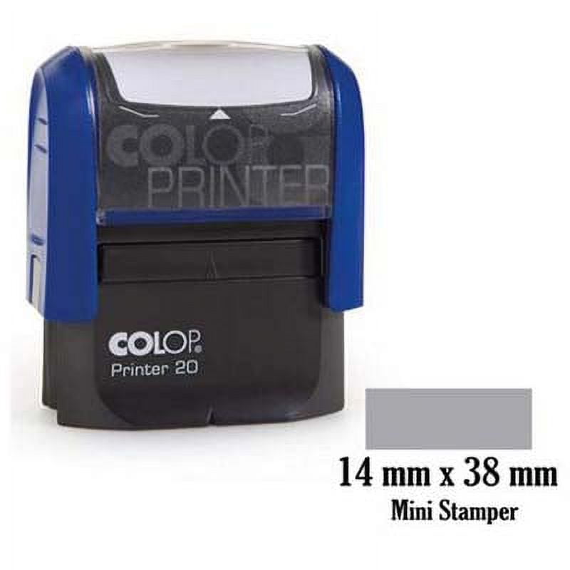 Custom Self Inking Rubber Stamp COLOP Samll Stamper Personalized 1 Word ...