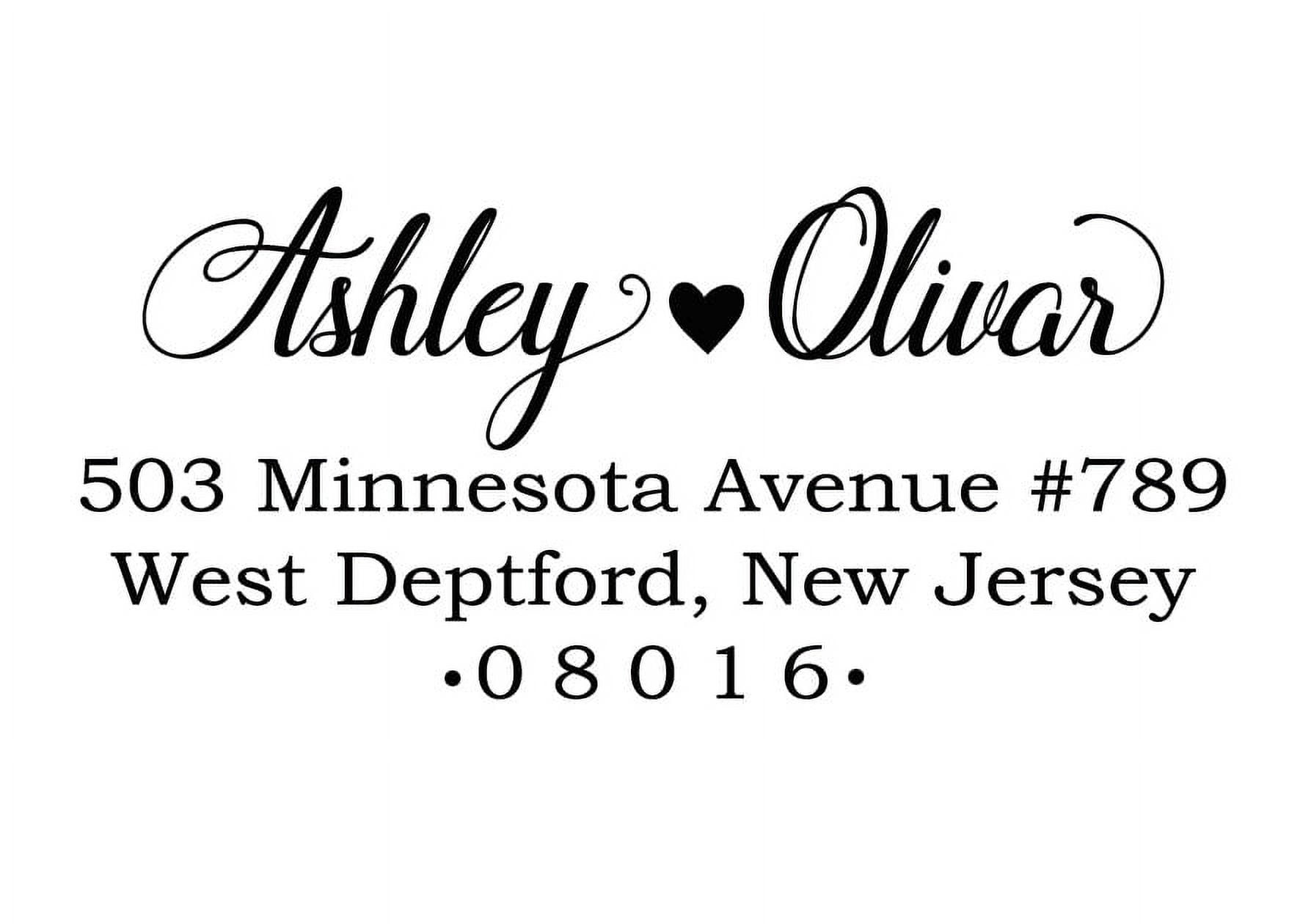 Custom Self Inking Wedding Stamp Personalized Self Inking Rubber Family ...