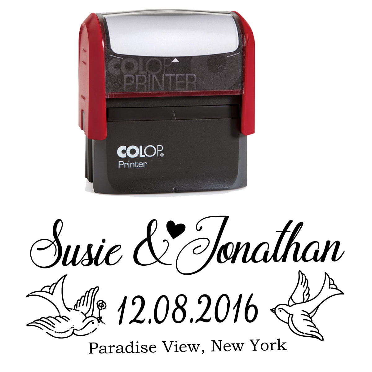 Custom Self Inking Wedding Stamp Save The Date Personalized Stamp ...