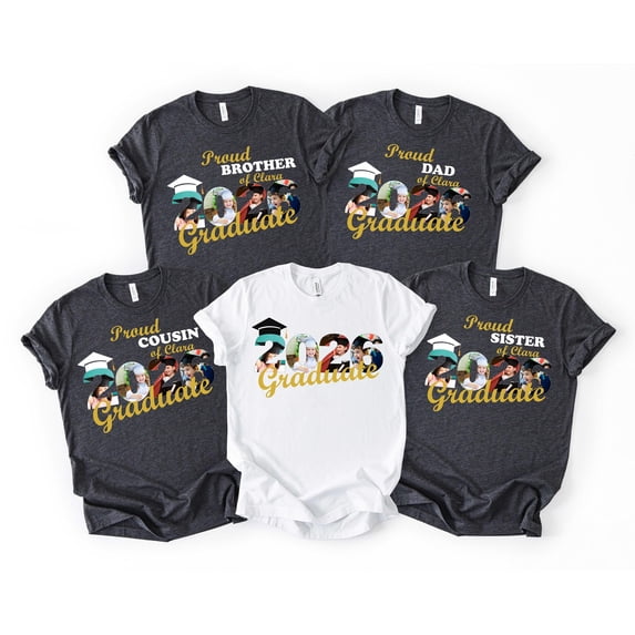 Custom Senior 2026 Photo Shirt Custom Photo Class of 2026 Family tShirt ...