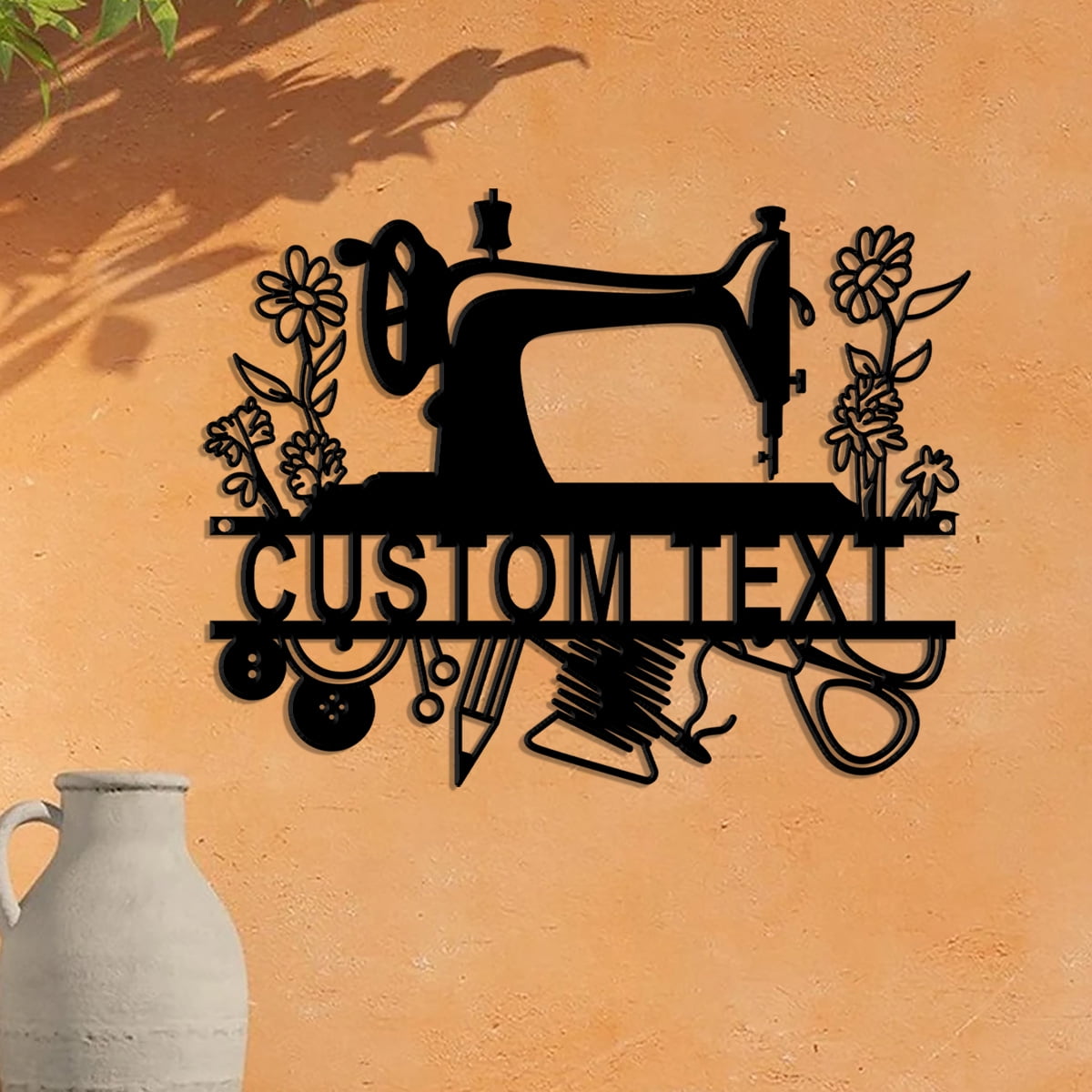 Custom Sewing Metal Wall Signs-Personalized Sewing Metal Wall Art ...