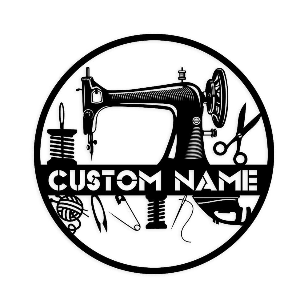 Custom Sewing Room Name Signs, Sewing Metal Pattern Wall Art, Crafts ...