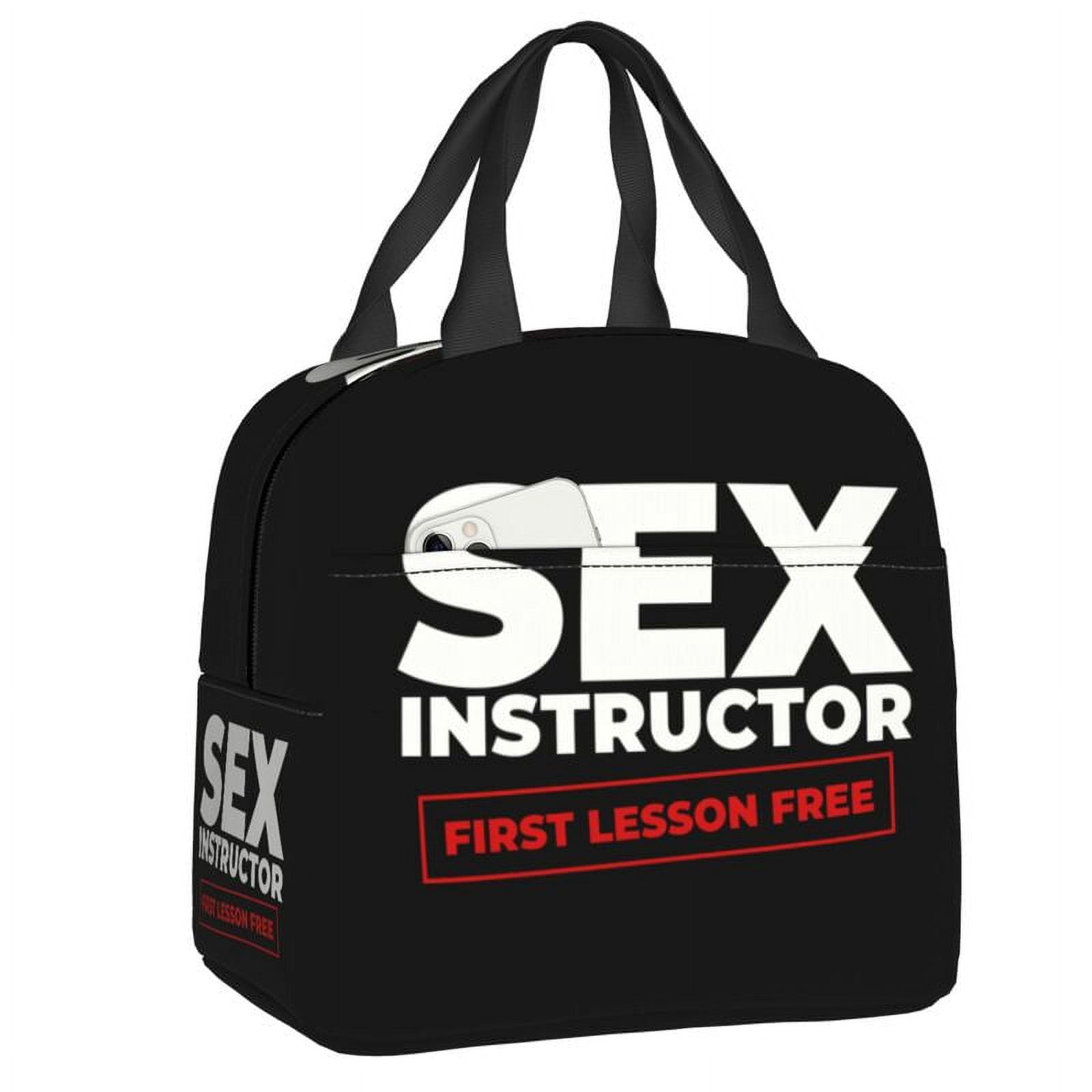 Custom Sex Instructor Lunch Bag Women Thermal Cooler Insulated Lunch