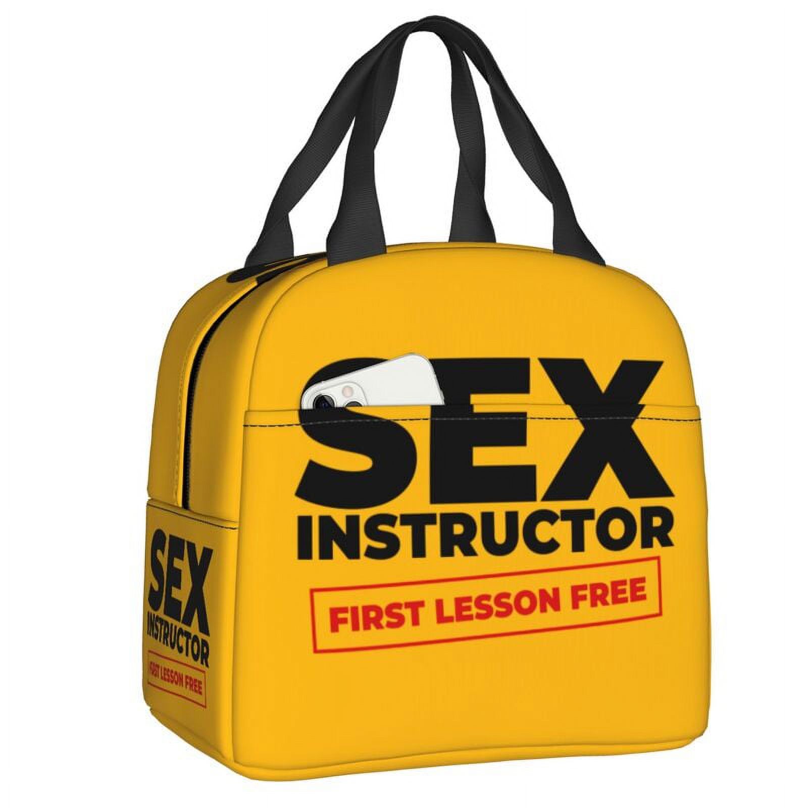Custom Sex Instructor Lunch Bag Women Thermal Cooler Insulated Lunch