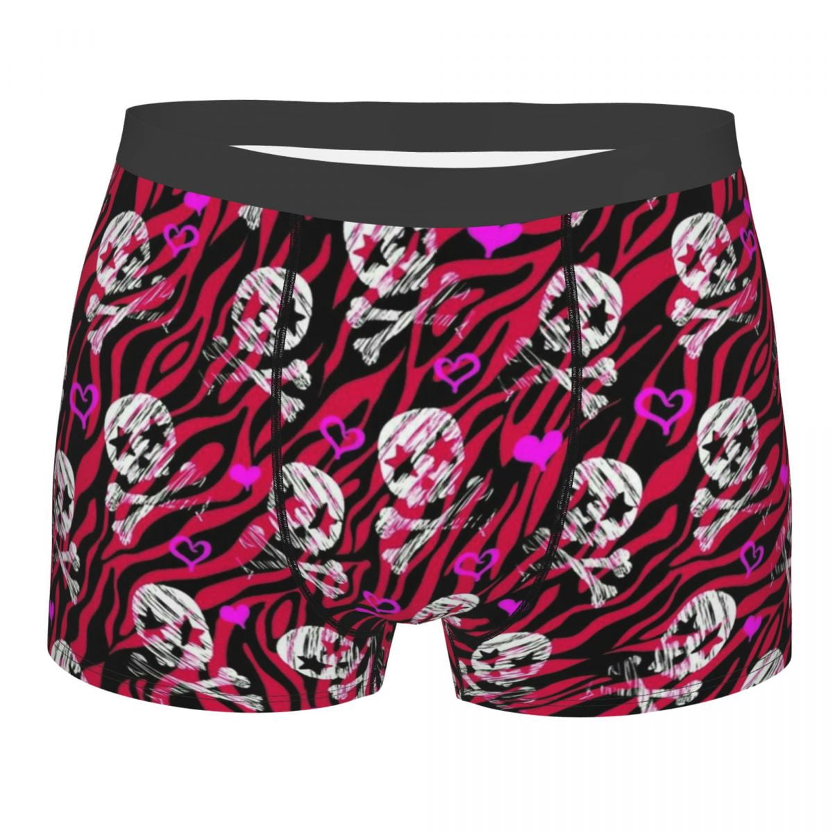 Custom Sexy Gothic Skeleton Death Skull Boxers Shorts Panties Men's ...