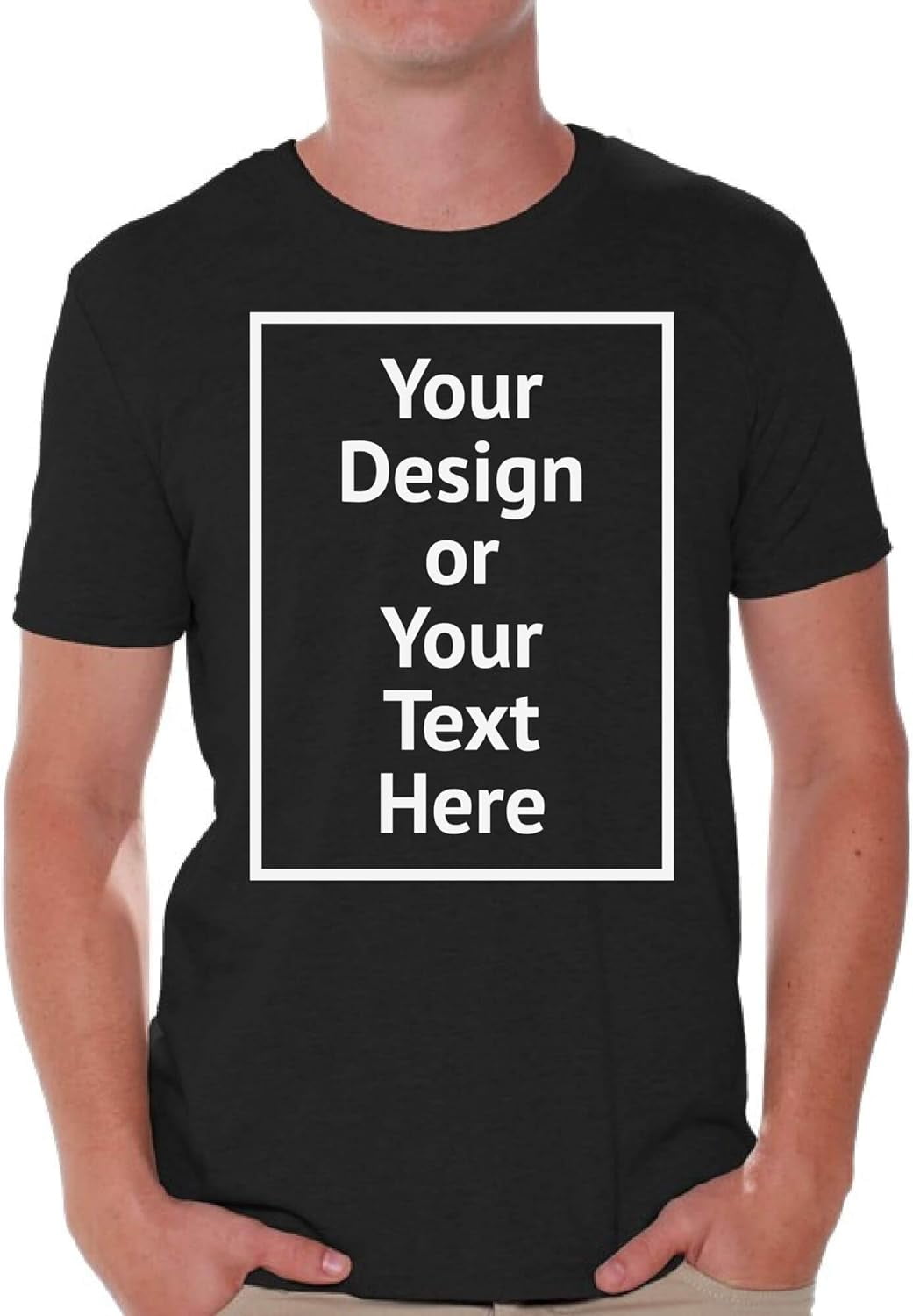 Custom Shirt Men Personalized Add Your Image T-Shirt Add Your Text ...