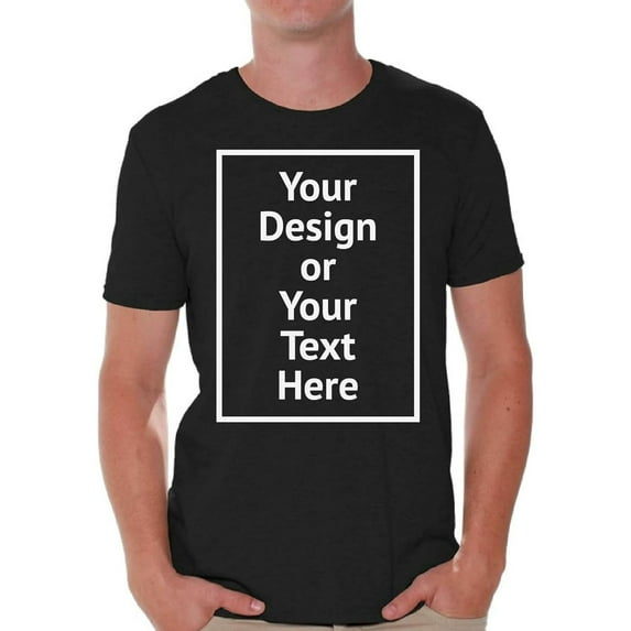 Custom Shirt Men Personalized Add Your Image T-Shirt Add Your Text ...