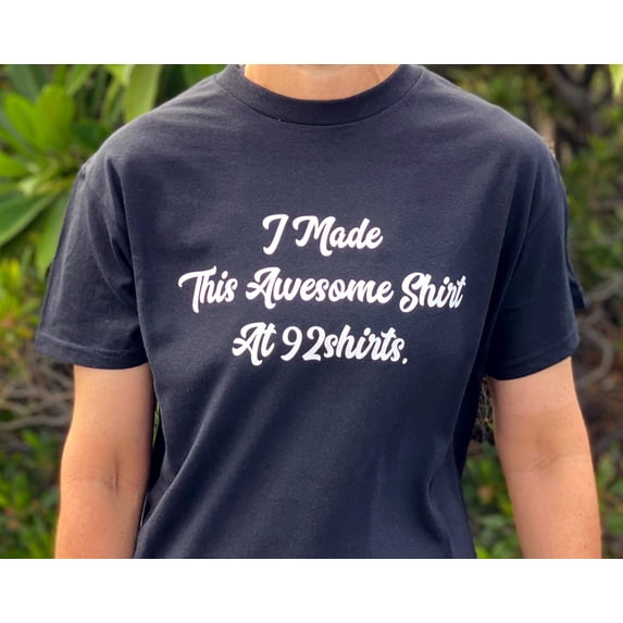 Custom Shirt Personalized Tshirt Cursive Font Text Shirt Custom Tshirt ...