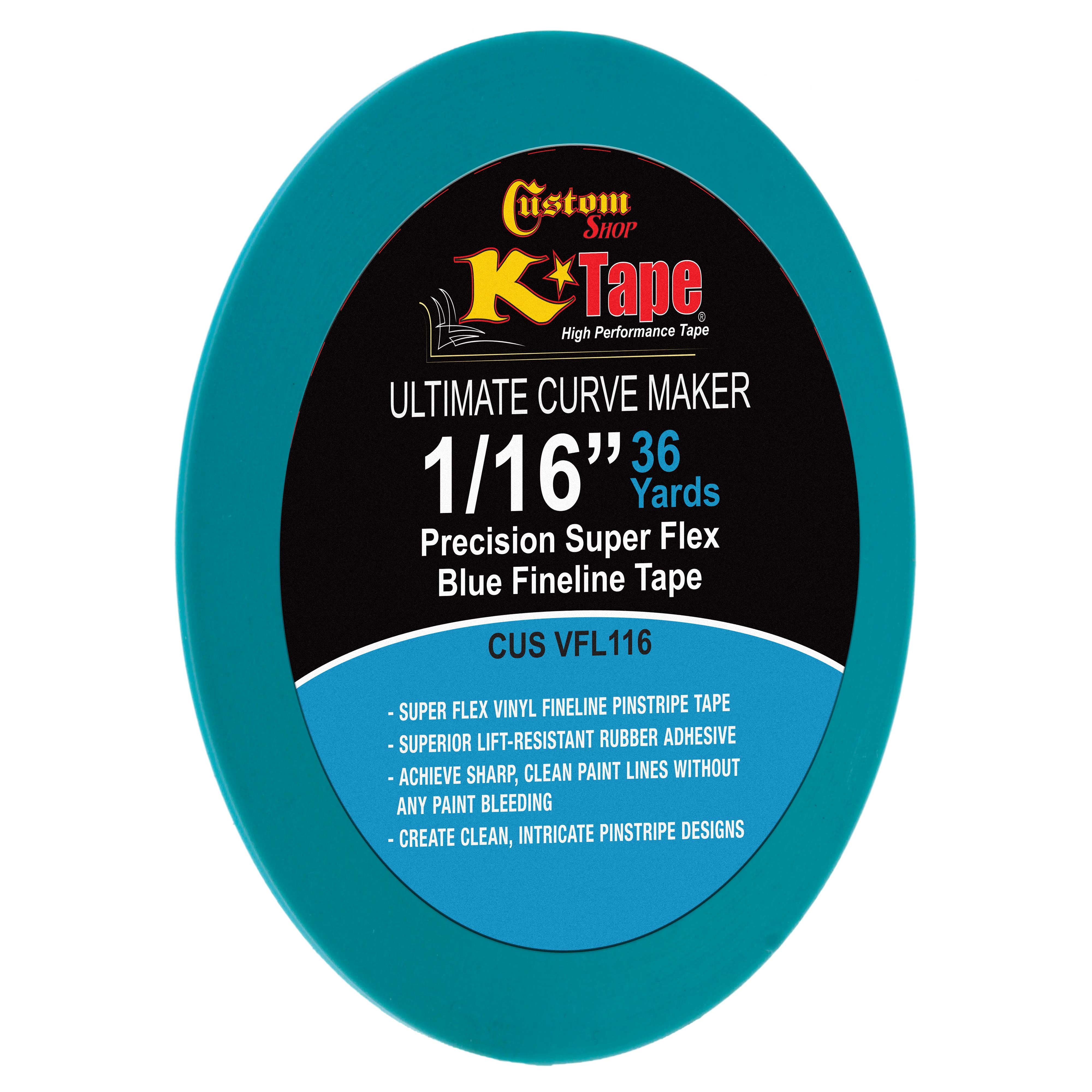 Custom Shop – 1/16” Precision Super Flex Blue Fineline Tape – Ultimate ...
